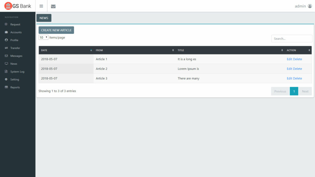 Laravel PHP Based Transaction Banking Software with source code