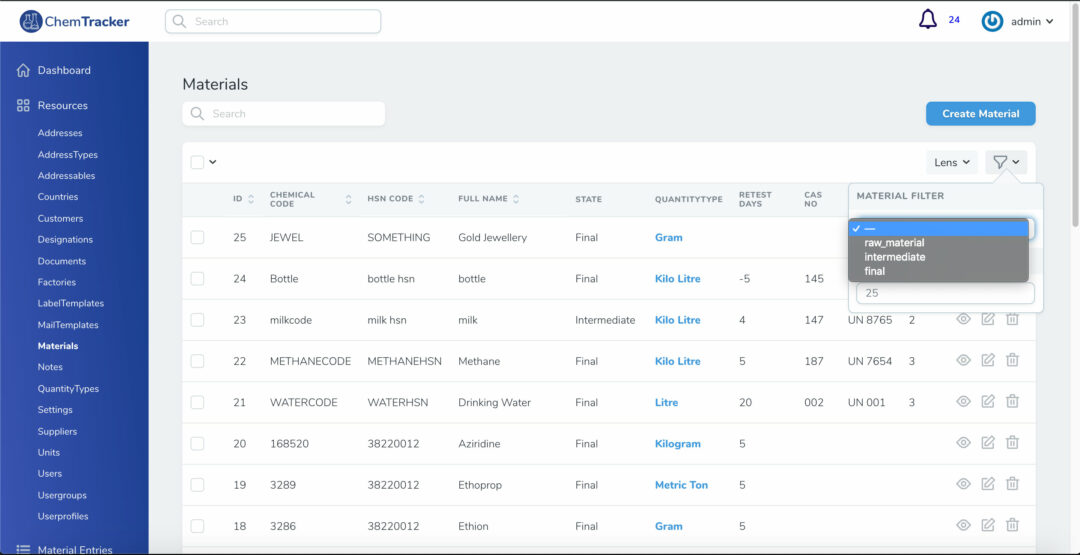 ChemTracker Web Based Chemical Inventory Tracking, Labeling Software