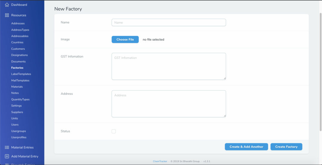ChemTracker Web Based Chemical Inventory Tracking, Labeling Software
