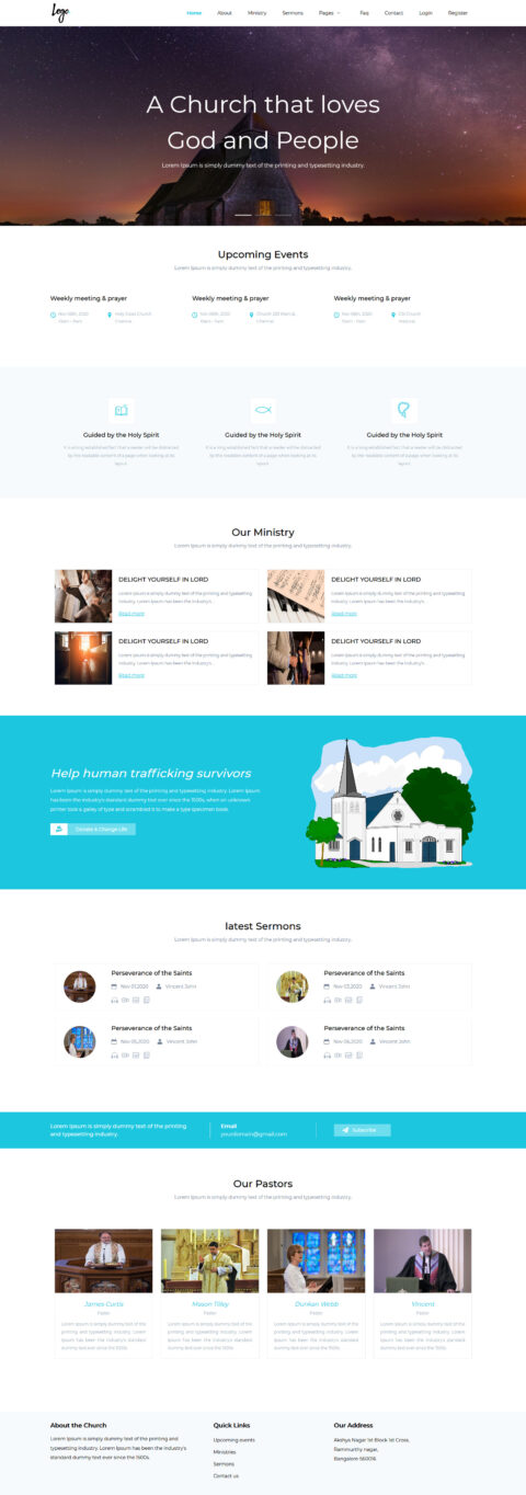 GegoSoft Technologies - Portfolio - Church HTML5 Template 2